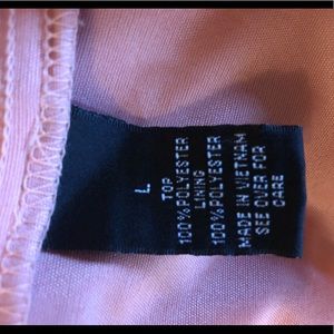 Tops | Peach Color Blouse With Neckline Detail | Poshmark